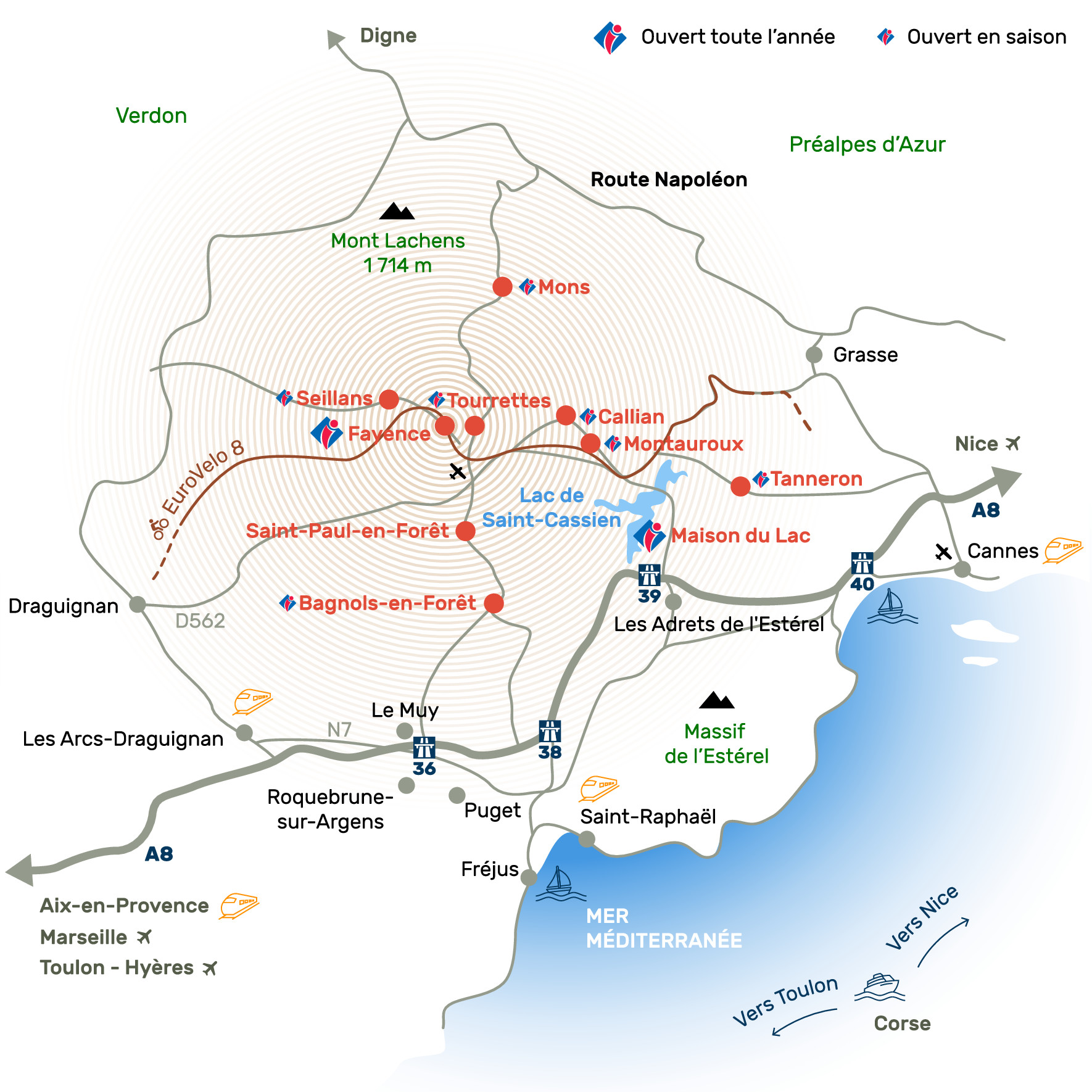 Carte interactive - OTI Pays de Fayence